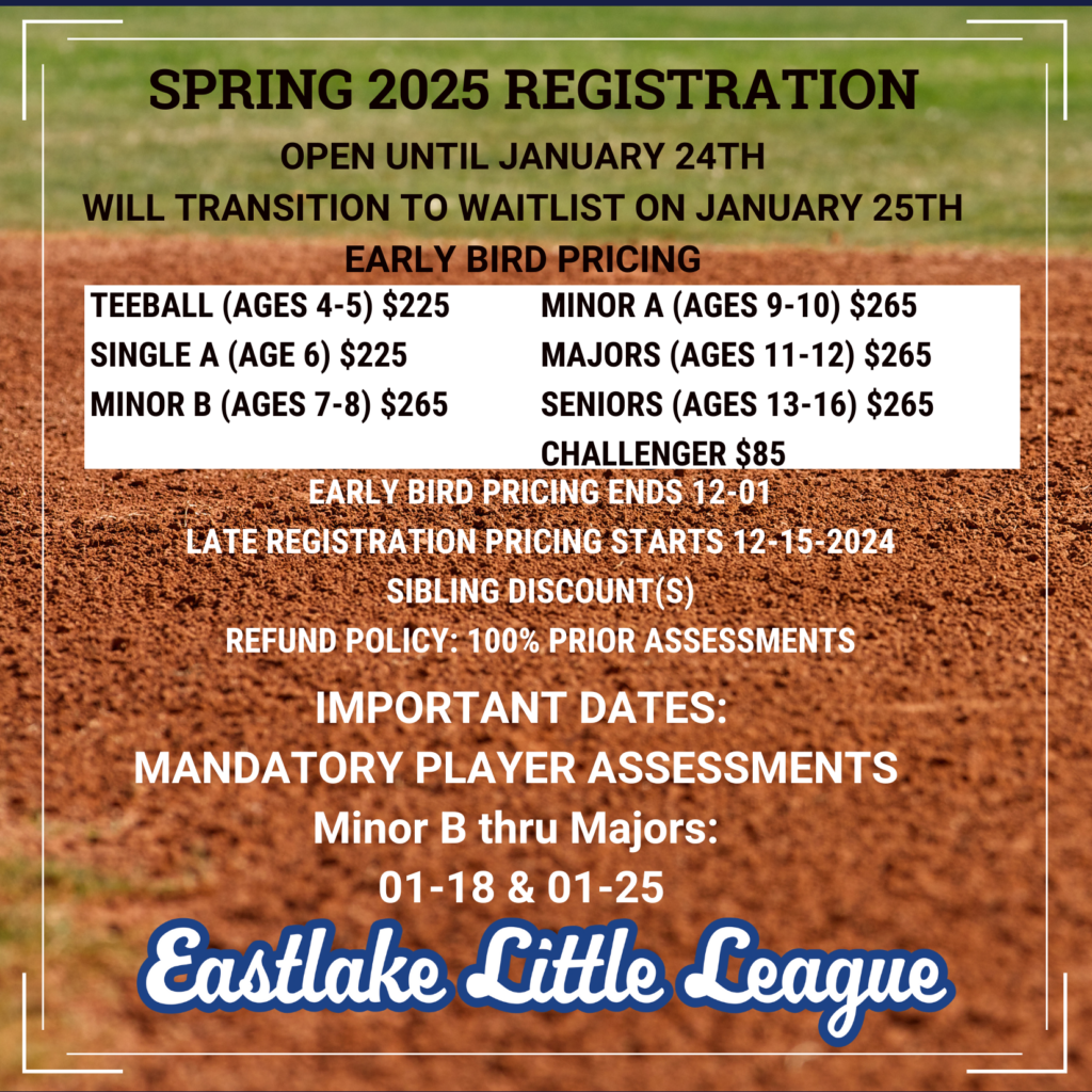 Registration – Eastlake Little League