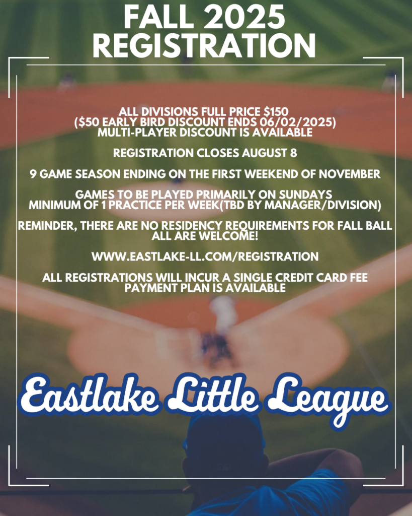 Registration – Eastlake Little League